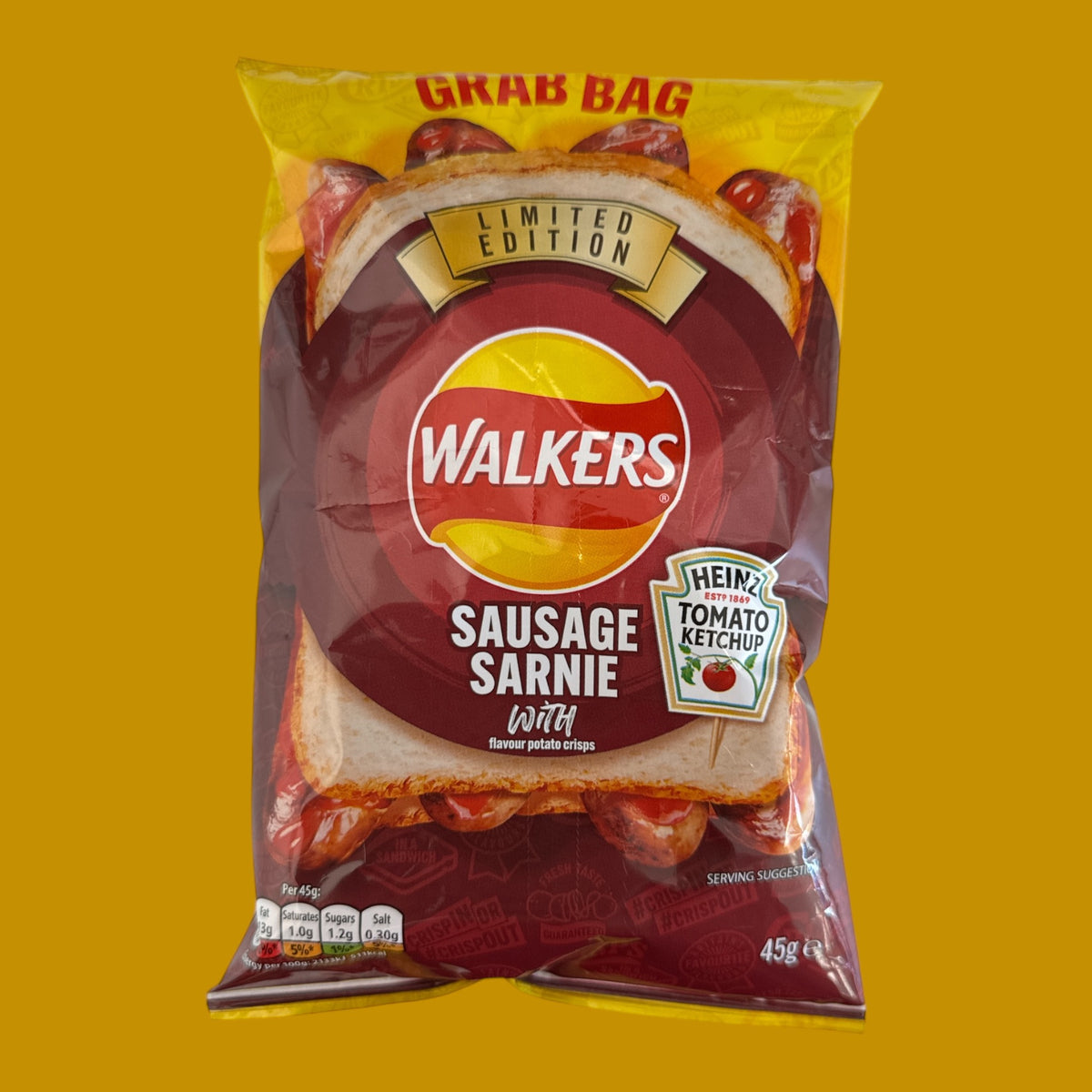 Walkers X heinz limited edition crisps - sausage sarnie with heinz ket – Le Shack à Snack