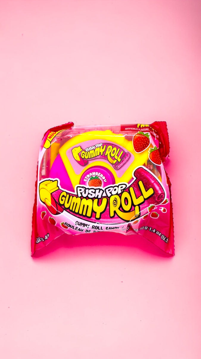 Push Pop Gummy Roll Strawberry – Le Shack à Snack
