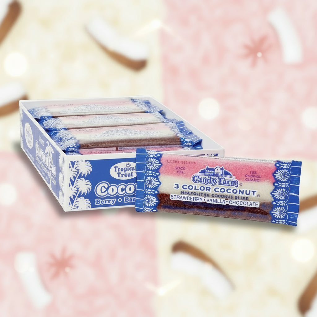 3 color coconut slice – Le Shack à Snack