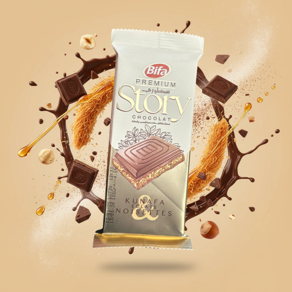 Bifa Story Chocolat Noisette Kunafa – Le Shack à Snack