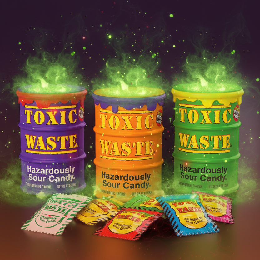 Toxic waste color drums mystery flavor – Le Shack à Snack