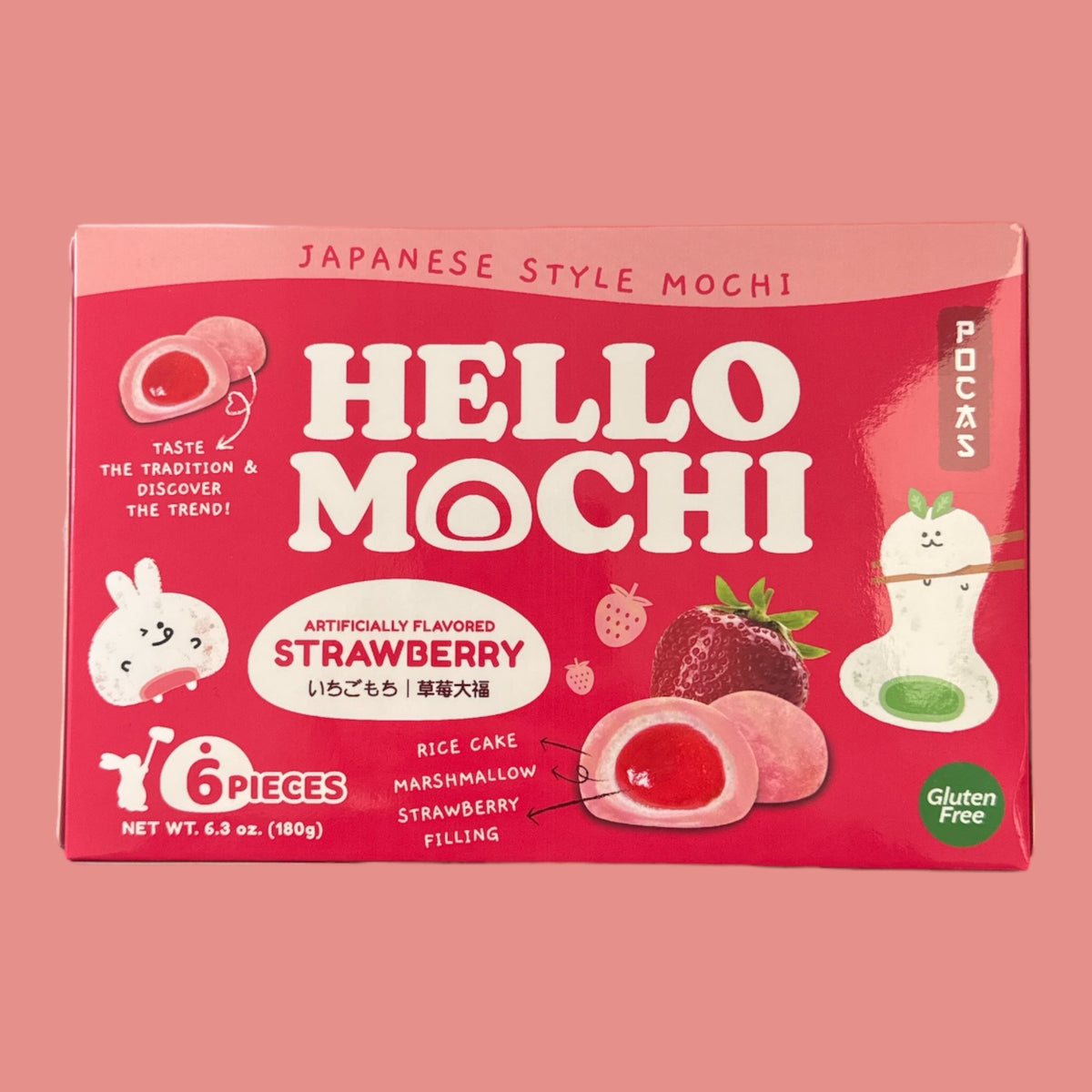 Hello Mochi Strawberry – Le Shack à Snack