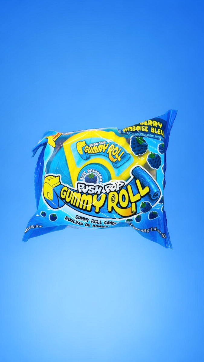 Push Pop Gummy Roll Blue Rasberry – Le Shack à Snack