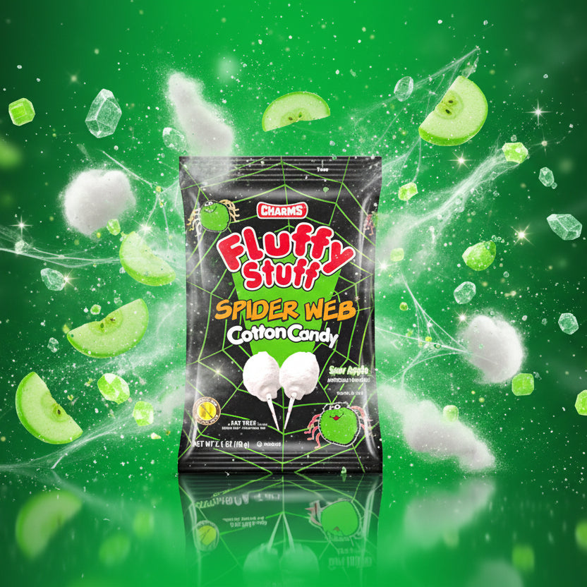 Fluffy stuff spider web cotton candy – Le Shack à Snack