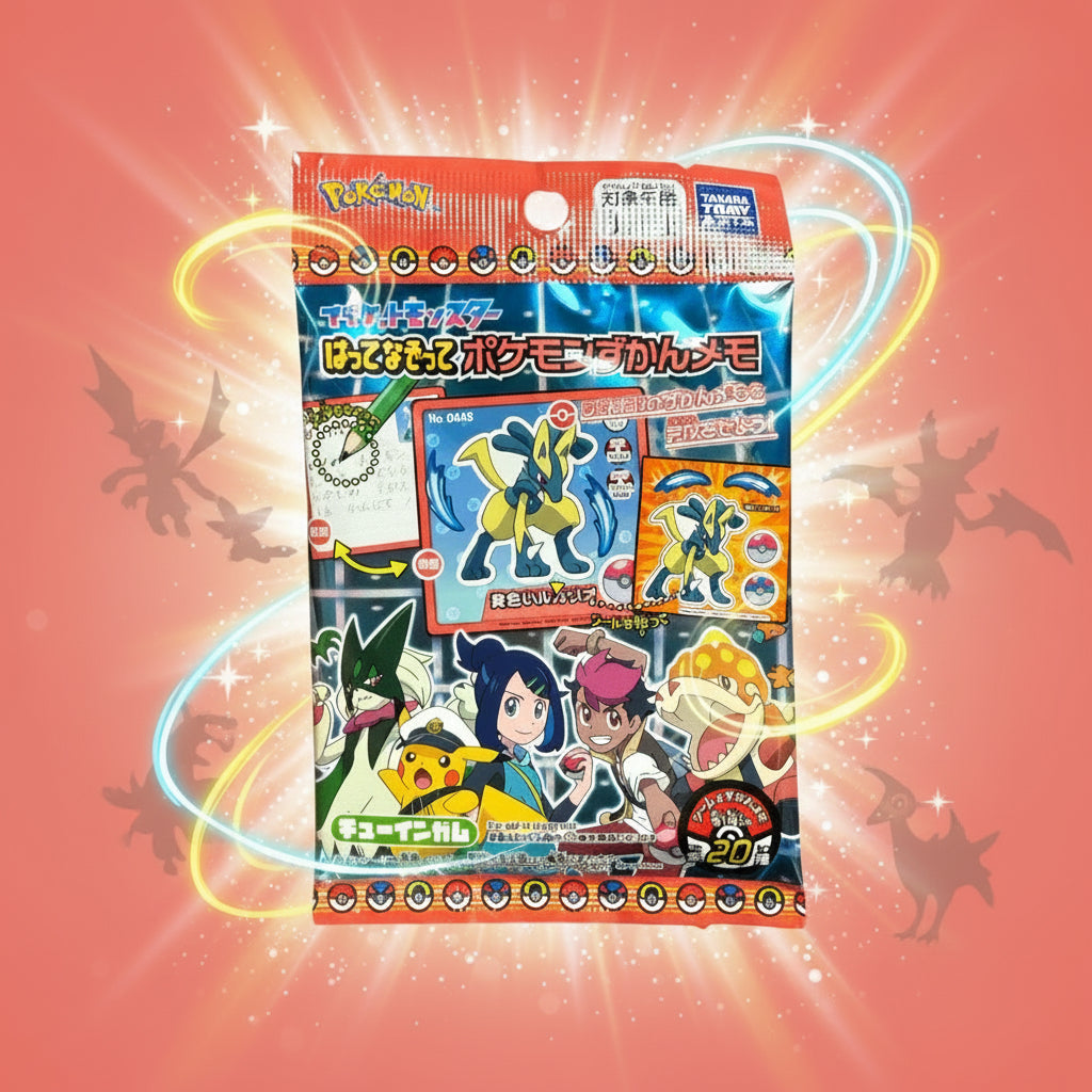 Pokemon Memo Card with Gum – Le Shack à Snack