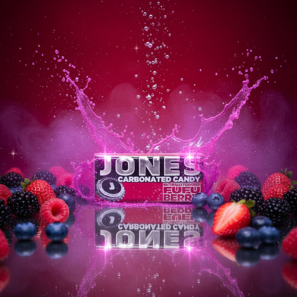 Jones Carbonated Candy Fufu Berry – Le Shack à Snack