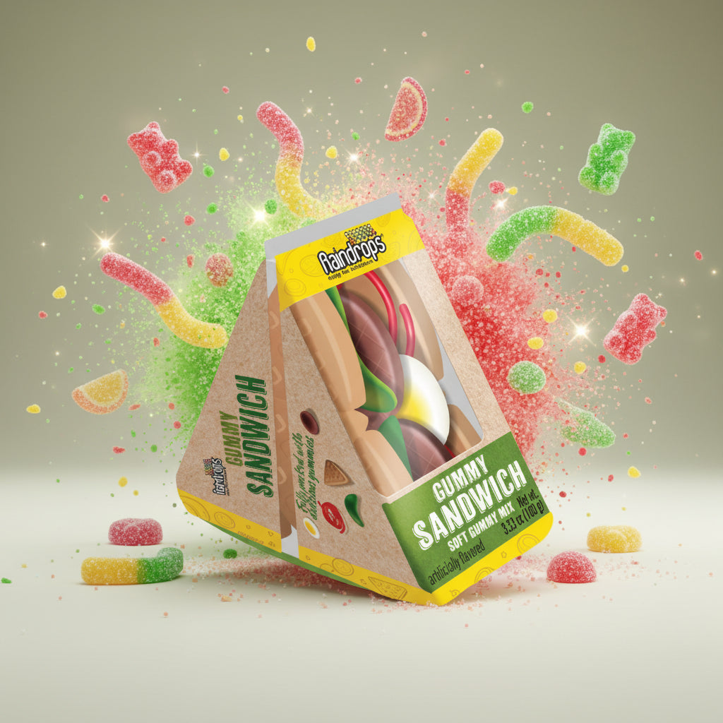 Raindrop gummy sandwich – Le Shack à Snack