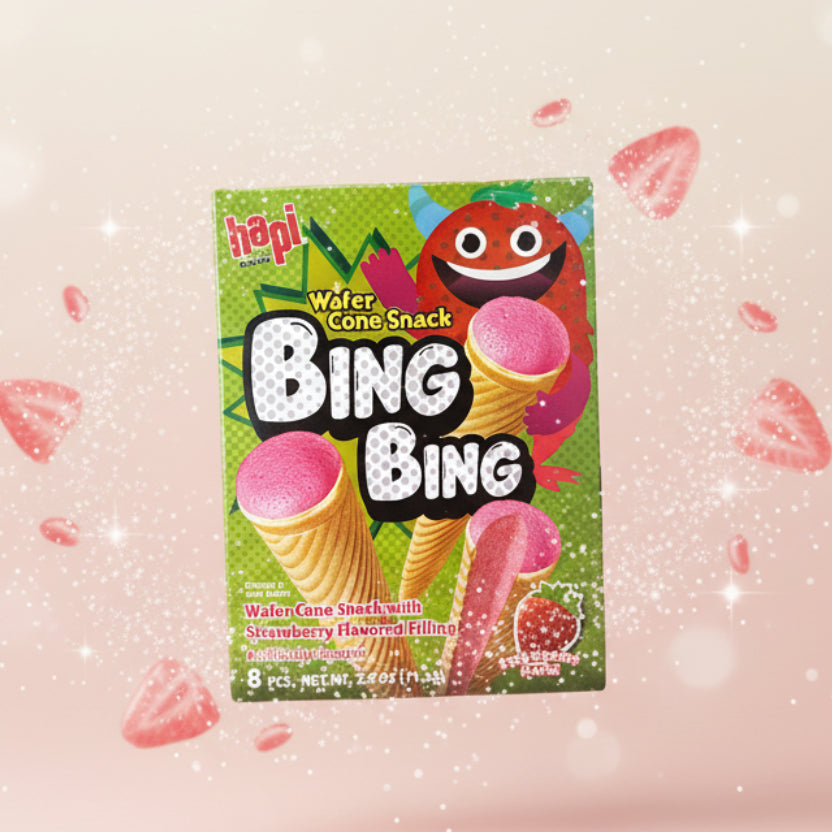 Bing bing strawberry wafer cone – Le Shack à Snack