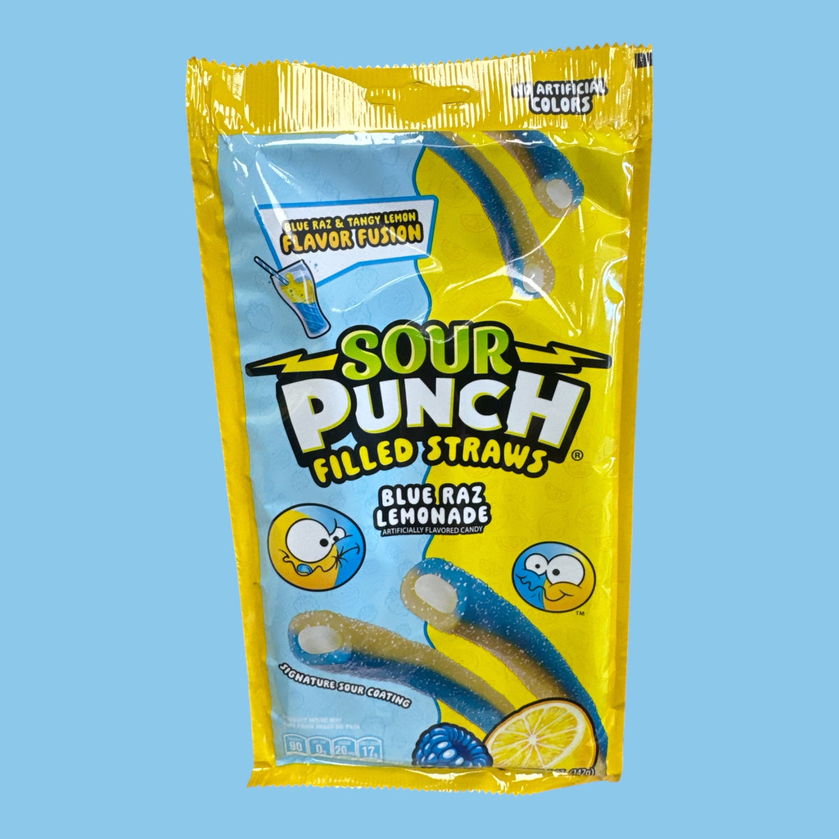 Sour Punch Filled Straws Blue Raspberry Lemonade – Le Shack à Snack
