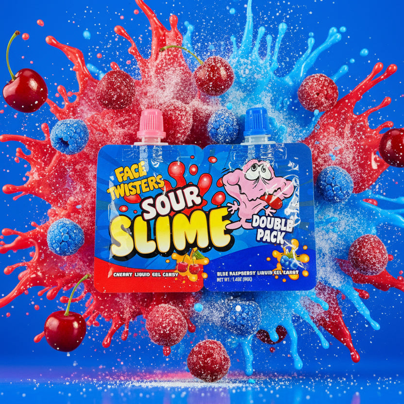 Face twisters sour slime – Le Shack à Snack