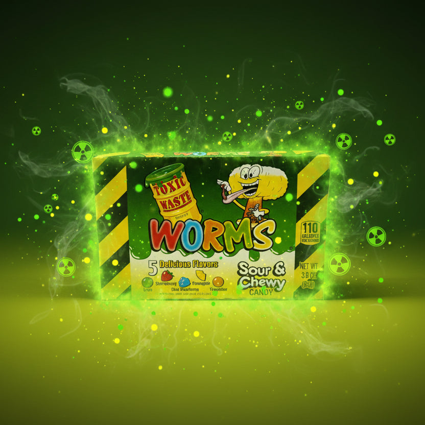 Toxic Waste gummy worms – Le Shack à Snack