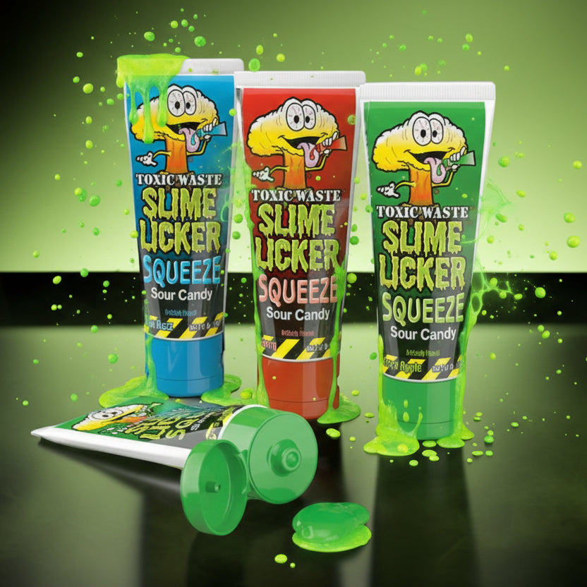Toxic waste slime licker squeeze candy – Le Shack à Snack