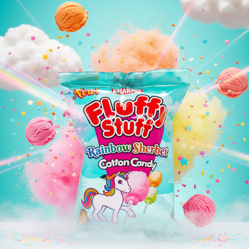 Fluffy Stuff Rainbow Sherbet Cotton Candy – Le Shack à Snack