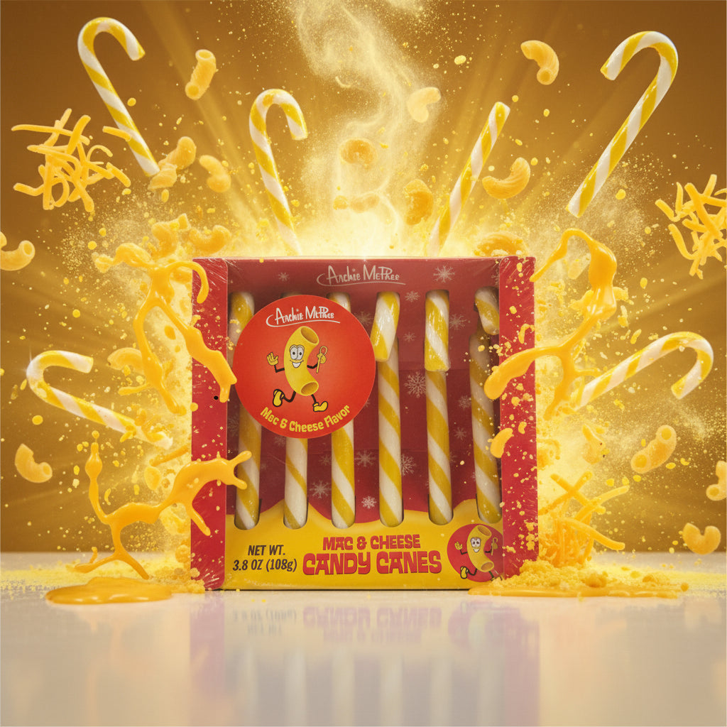 Mac & cheese candy canes – Le Shack à Snack