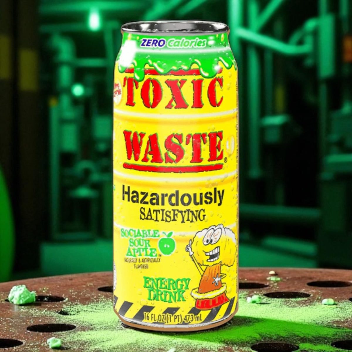 Toxic waste energy green apple – Le Shack à Snack