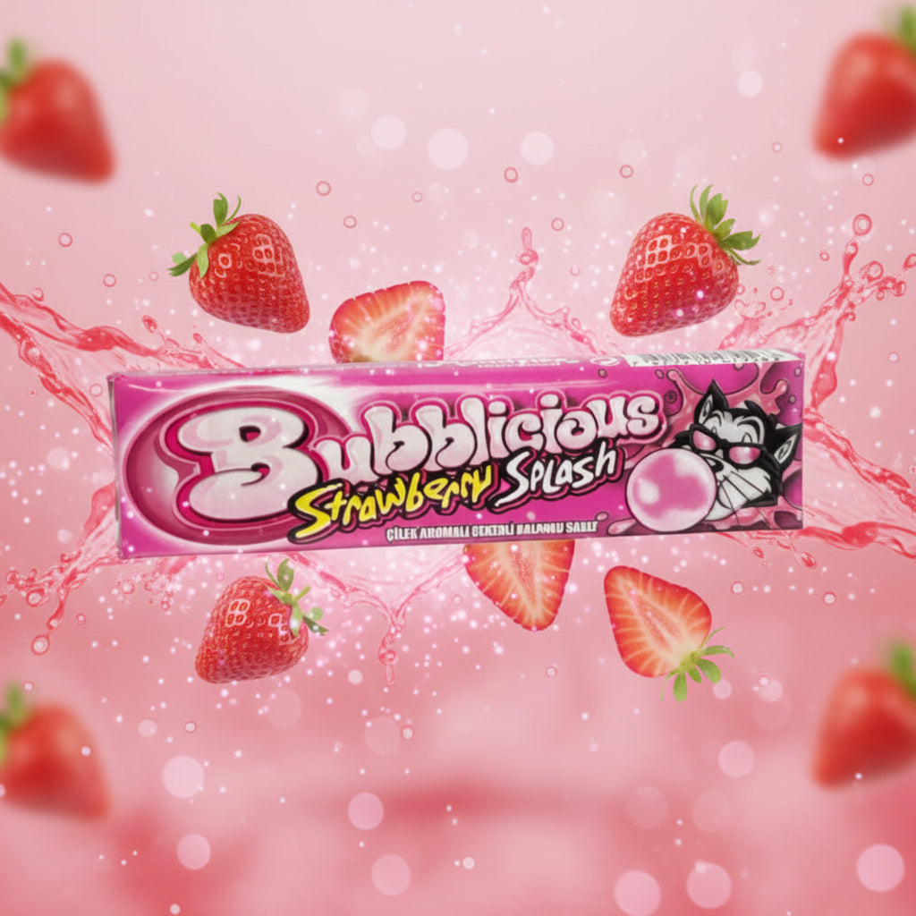 Bubblicious strawberry splash – Le Shack à Snack