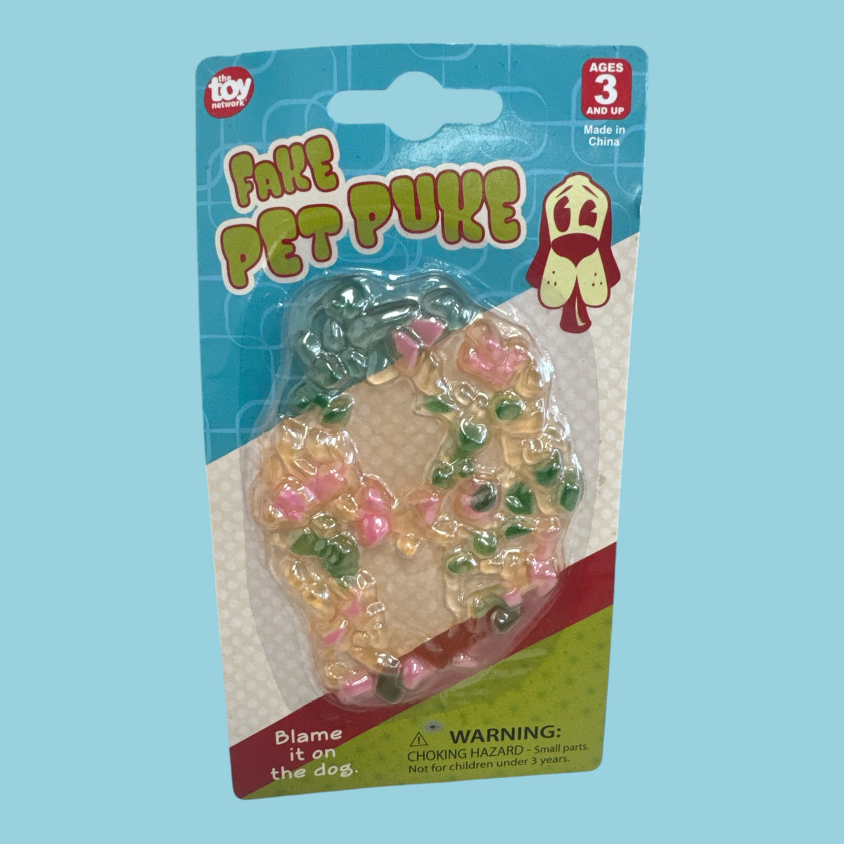 Fake pet puke – Le Shack à Snack