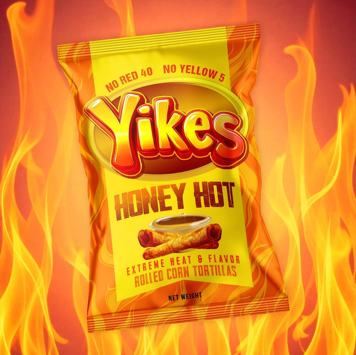 Yikes Rolled Tortillas Honey Hot – Le Shack à Snack