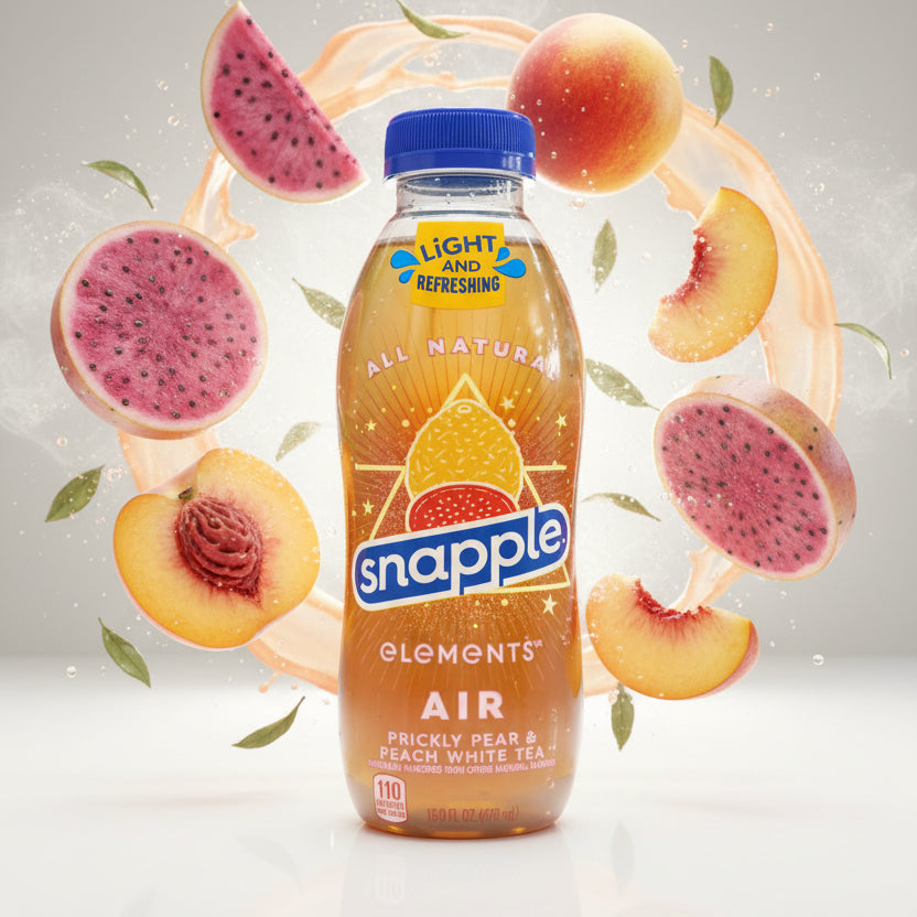 Snapple Elements -Air- Prickly pear peach white tea – Le Shack à Snack