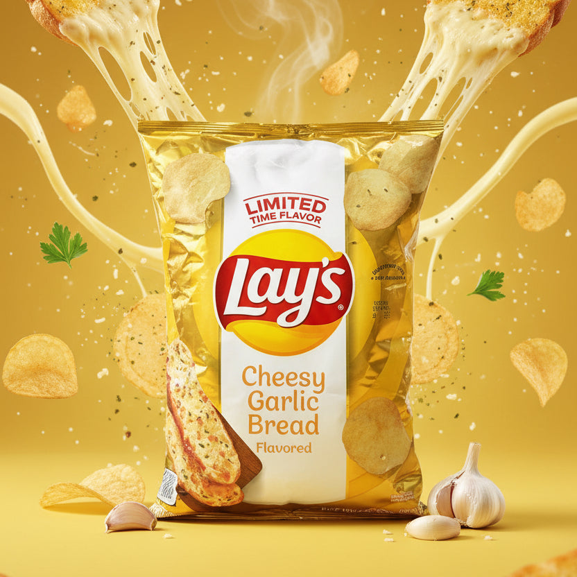 Lays cheesy garlic bread – Le Shack à Snack