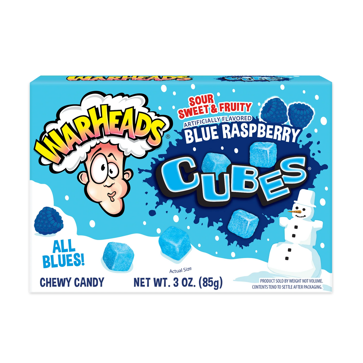 Warheads cube blue raspberry – Le Shack à Snack
